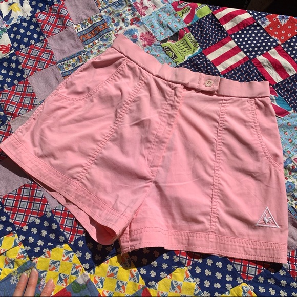 Vintage | Shorts | Last Call Vintage 8s Le Coq Sportif Pink Play Shorts ...